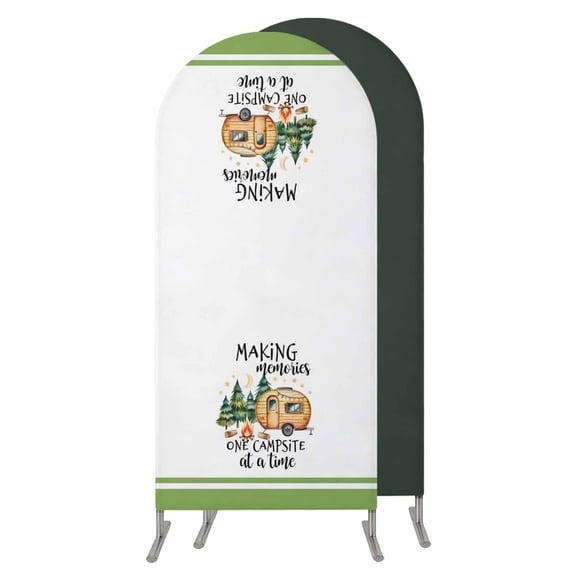 5FT Arch Backdrop Covers, Camping Wedding Arch Cover Stretchy, Fall ...