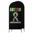 5FT Arch Backdrop Covers, Cartoon Autism Wedding Arch Cover Stretchy ...
