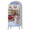 5FT Arch Backdrop Covers, Christmas Snowman Wedding Arch Cover Stretchy ...