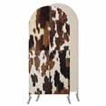 5FT Arch Backdrop Covers, Cow Patterned Wedding Arch Cover Stretchy ...