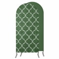 5FT Arch Backdrop Covers, Dark Green Moroccan Wedding Arch Cover ...