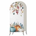 5FT Arch Backdrop Covers, Fall Pumpkins Wedding Arch Cover Stretchy ...