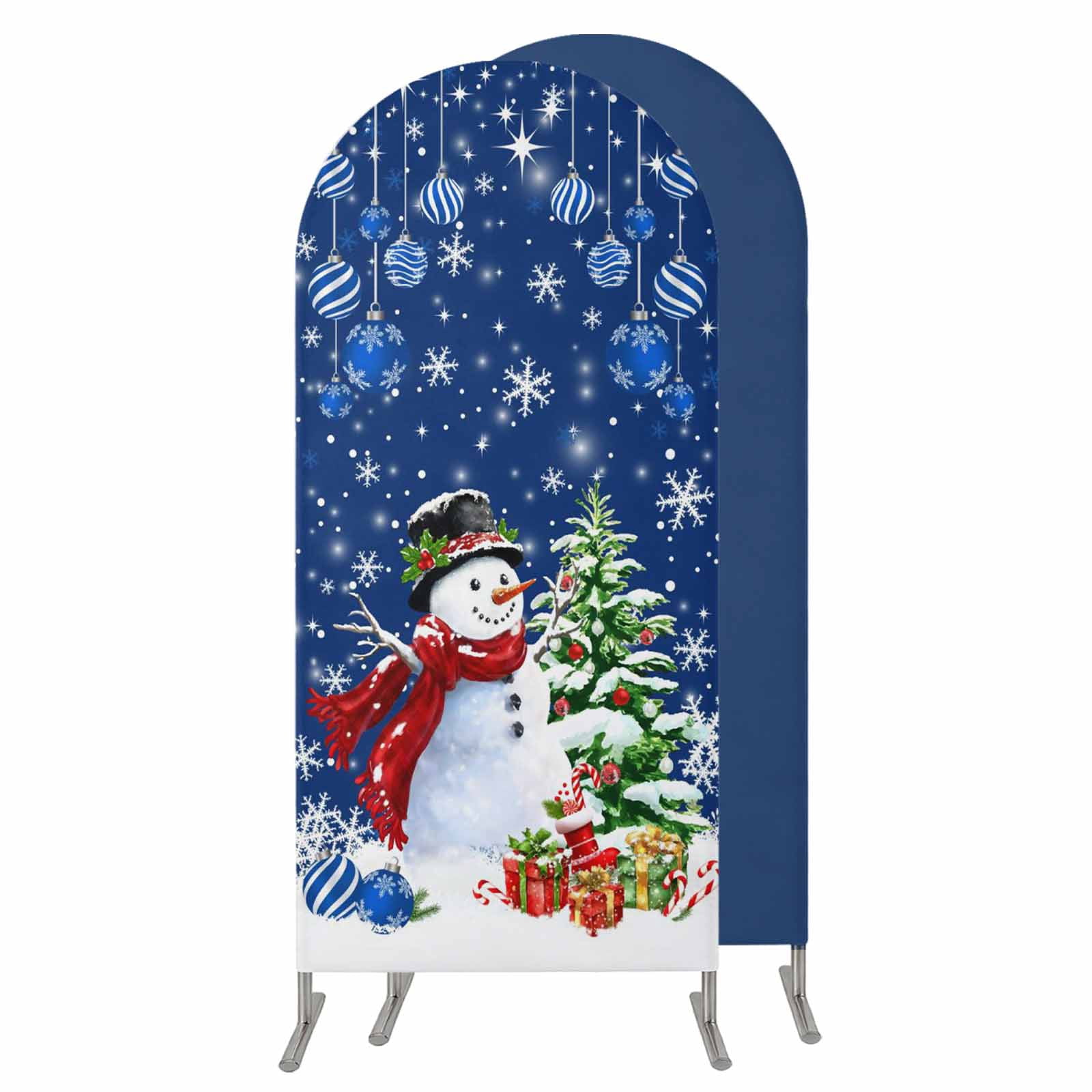 5FT Arch Backdrop Covers, Navy Blue Christmas Wedding Arch Cover ...