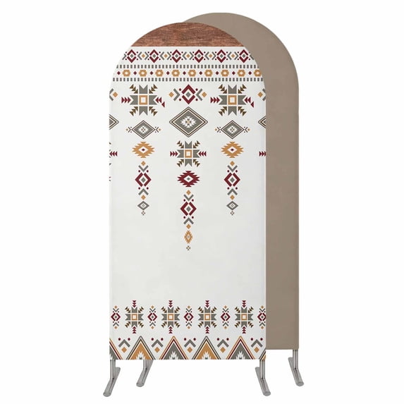 5FT Arch Backdrop Covers, Southwest Geometric Wedding Arch Cover ...