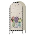5FT Arch Backdrop Covers, Spring Floral Tulip Wedding Arch Cover ...