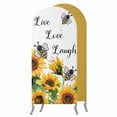 5FT Arch Backdrop Covers, Sunflower Bee Wedding Arch Cover Stretchy ...
