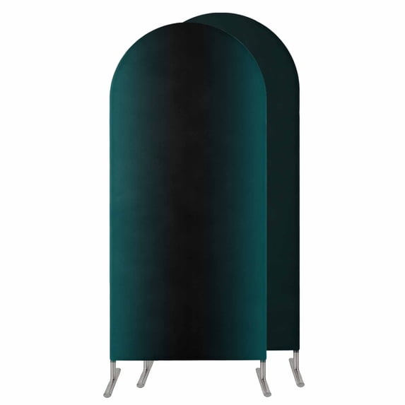5FT Arch Backdrop Covers, Teal Black Ombre Wedding Arch Cover Stretchy ...