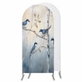 5FT Arch Backdrop Covers, Tree Birds Wedding Arch Cover Stretchy ...