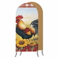 5FT Arch Backdrop Covers, Vintage Rooster Wedding Arch Cover Stretchy ...