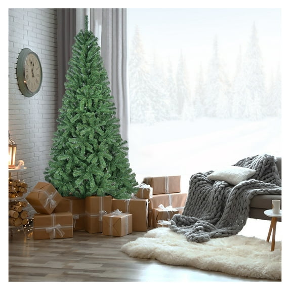 5FT Artificial Christmas Tree with 344 PVC Tips, Hinged Structure ...