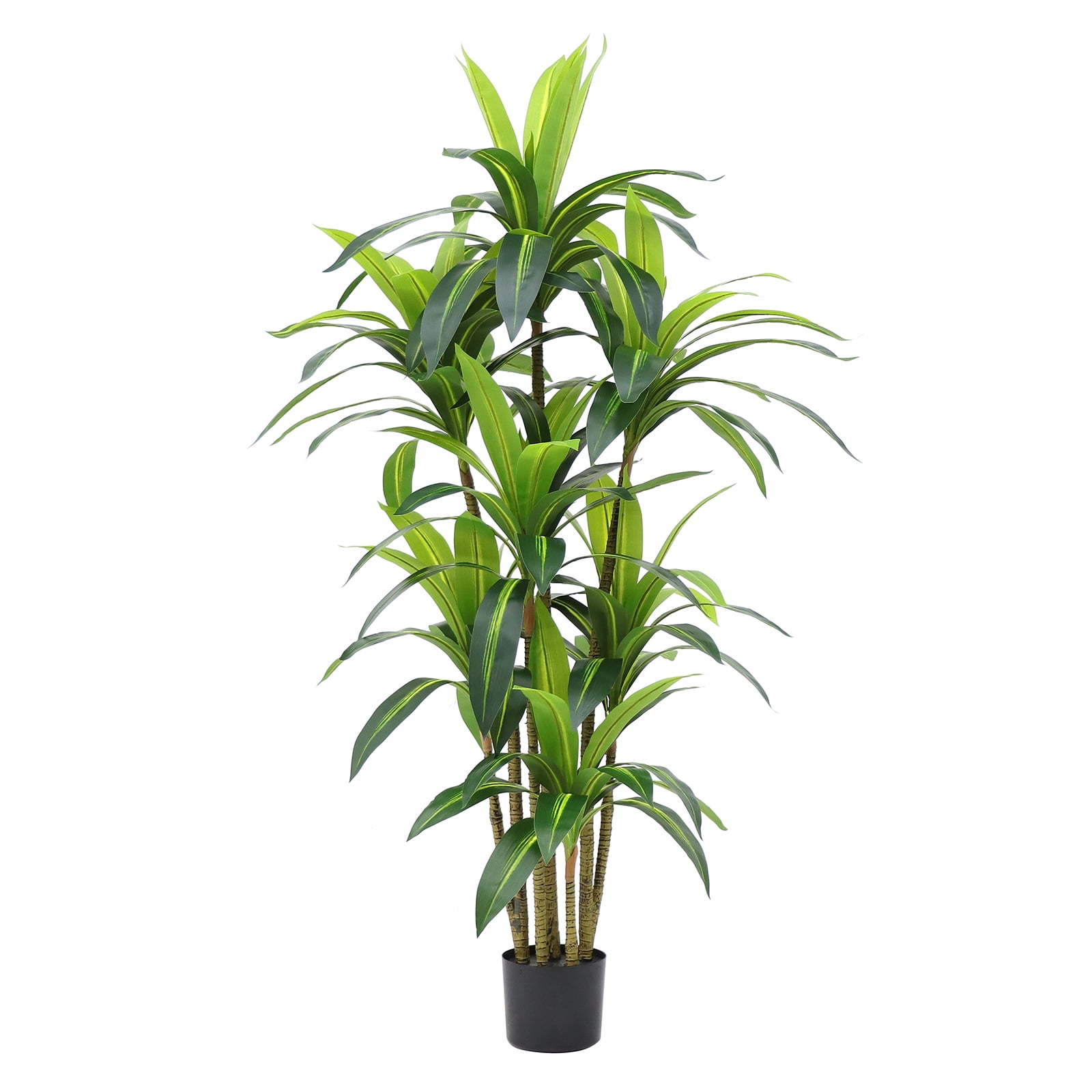 5FT Artificial Dracaena Tree, Tall Fake Plants for Indoor Outdoor Decor ...