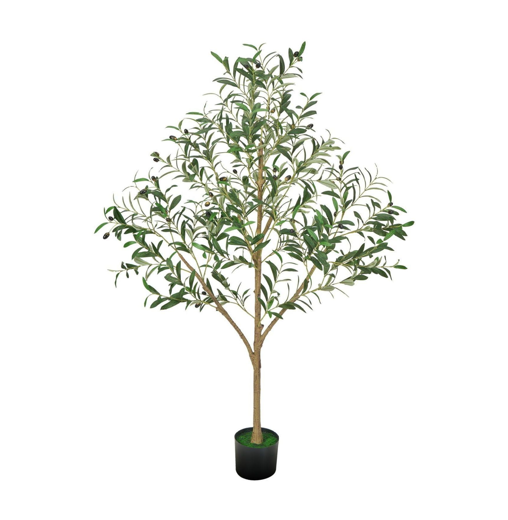 5FT Artificial Olive Tree with Pot, Tall Fake Olive Tree for Home Decor ...