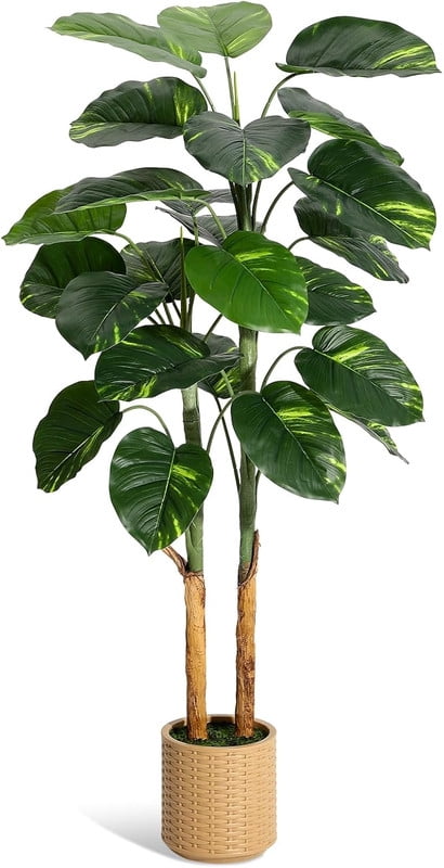 Artificial Scindapsus Aureus Plant, Realistic Golden Pothos Floor Tree ...