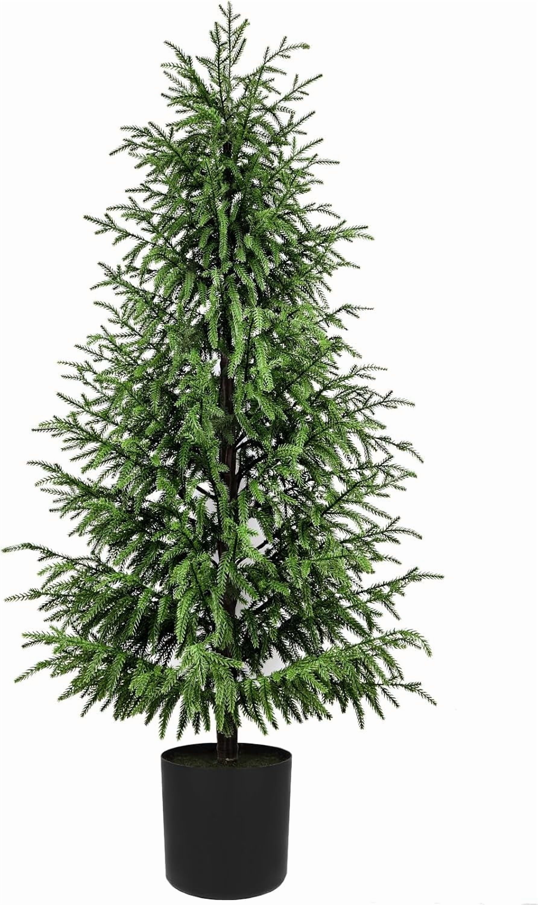 5FT Artificial Topiary Trees for Outdoor Front Porch Décor, Real Touch ...