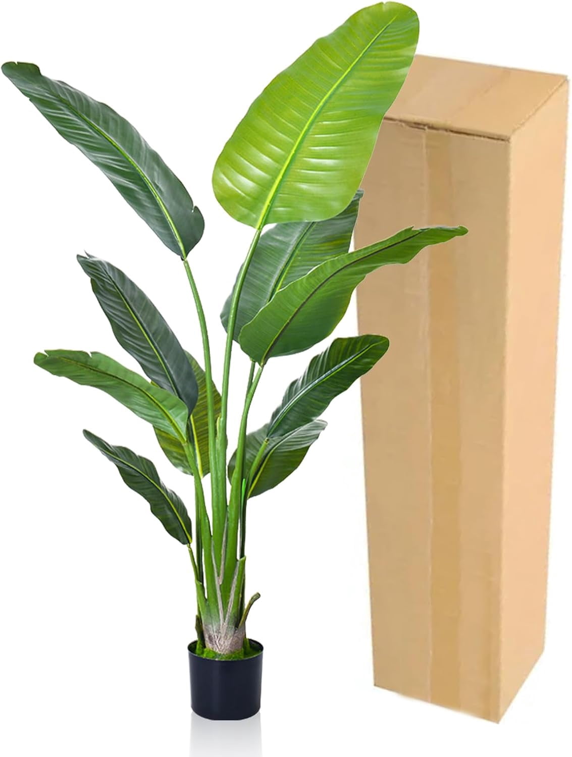 5FT Bird of Paradise Simulation Plant-Simulation Plant Betel Palm Tree ...