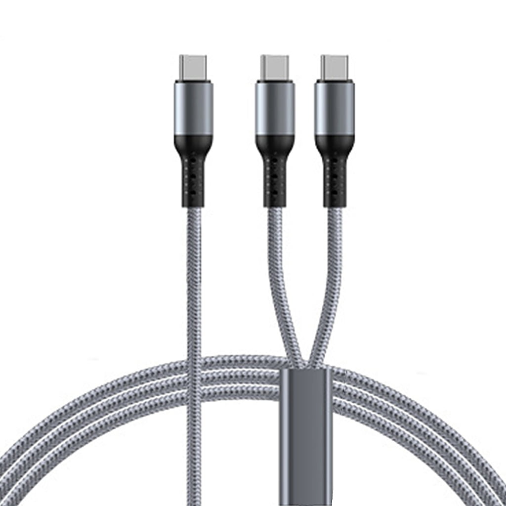 5FT Combine 100W Type C to Double Type C Fast Charging Cable 1.5M Type ...