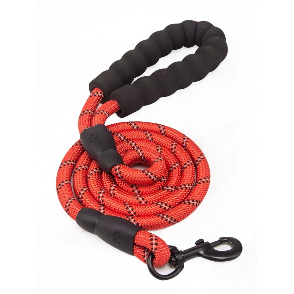 5FT Dog Leash with Comfortable Padded Handle and Highly Reflective ...