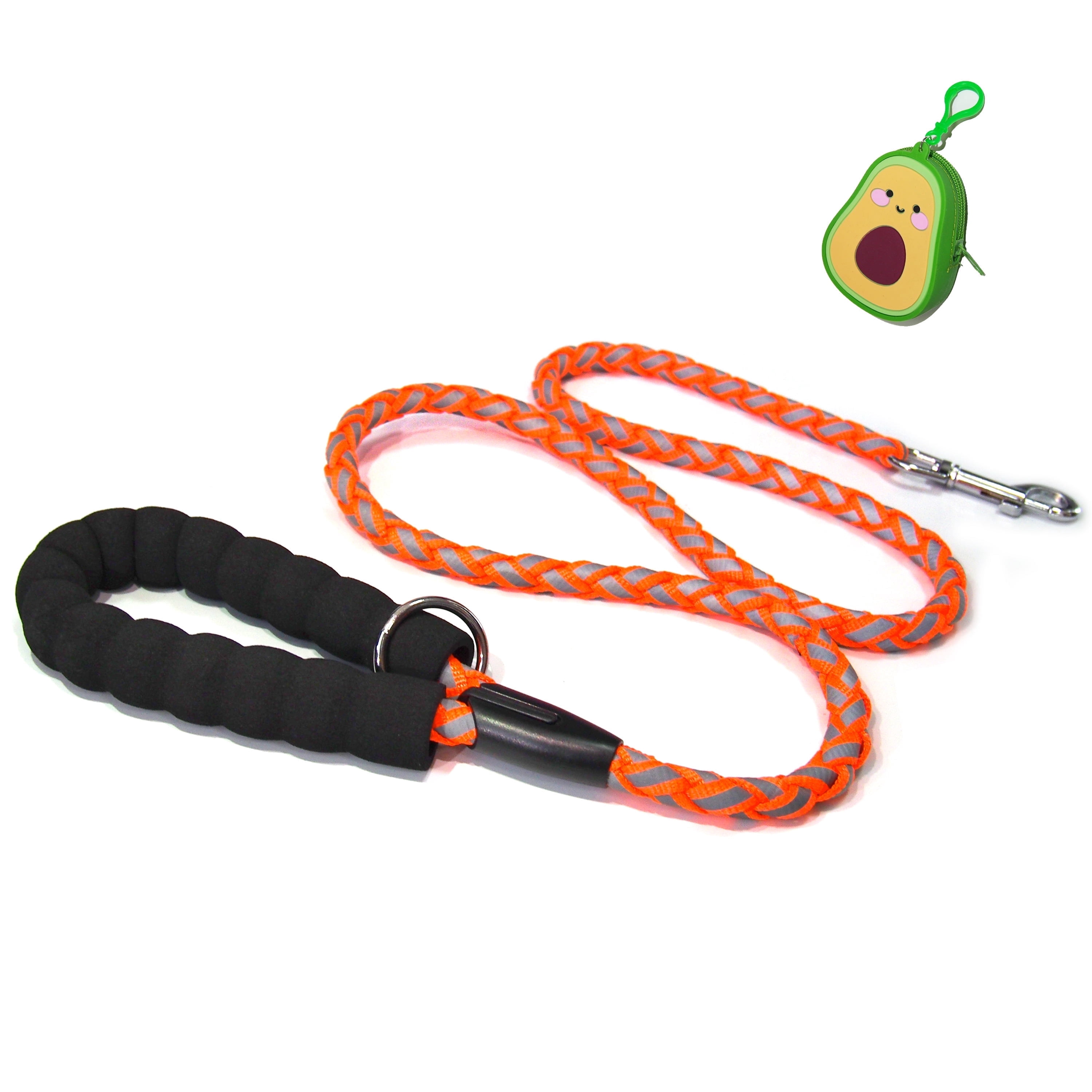 5FT Dog Leash with Comfortable Padded Handle and Highly Reflective ...