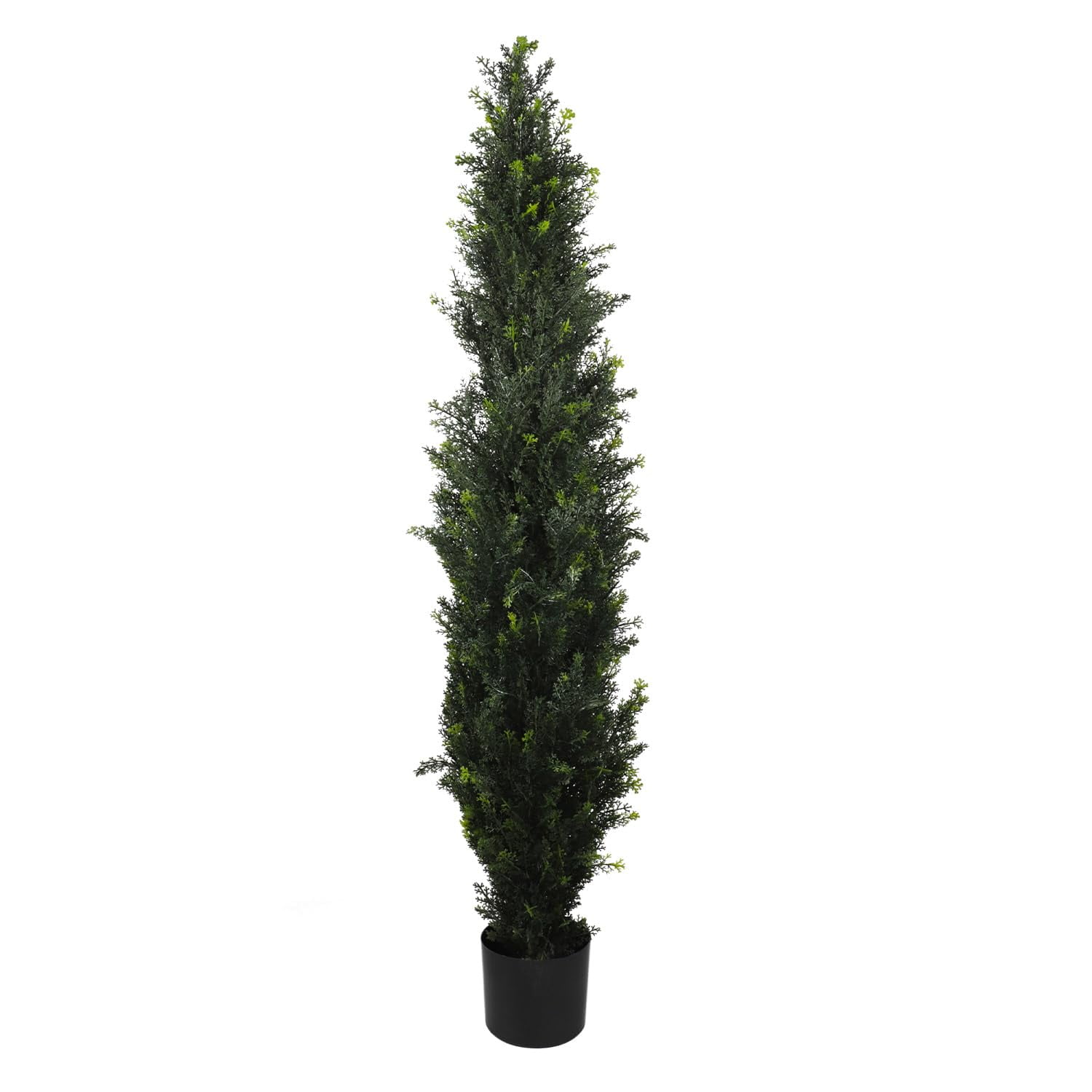 5FT Faux Cedar Tree with Plastic Nursery Pot Faux Tree Evergreen ...