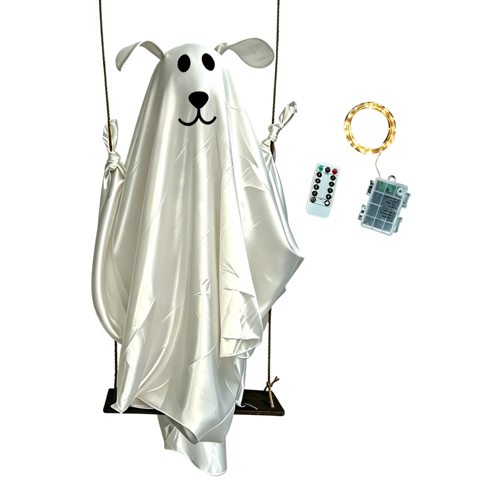 5FT Hanging Ghost Dog Halloween Decoration – Large Animated Prop with ...