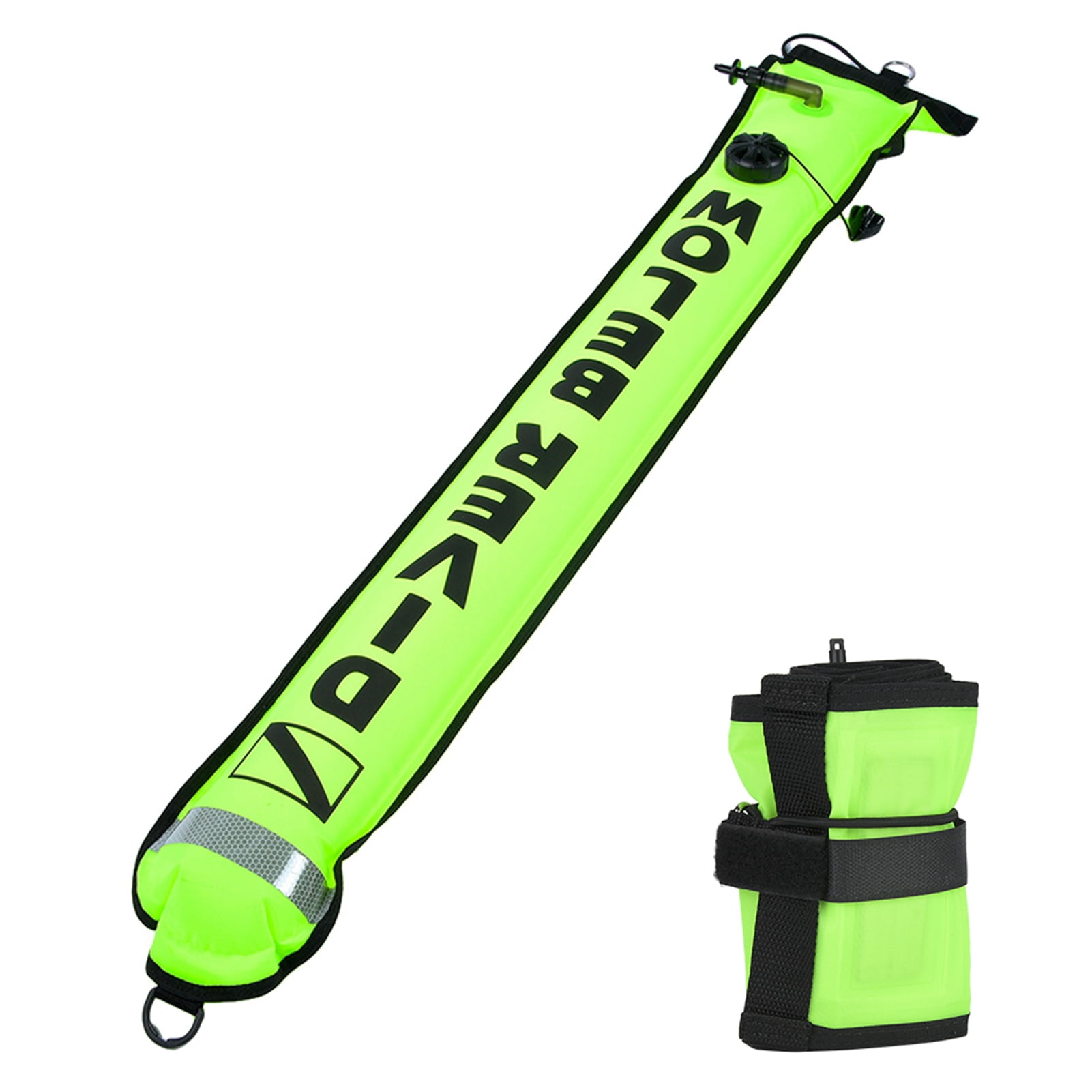 5FT High Visibility Inflatable Scuba Diving SMB Surface Signal Marker ...