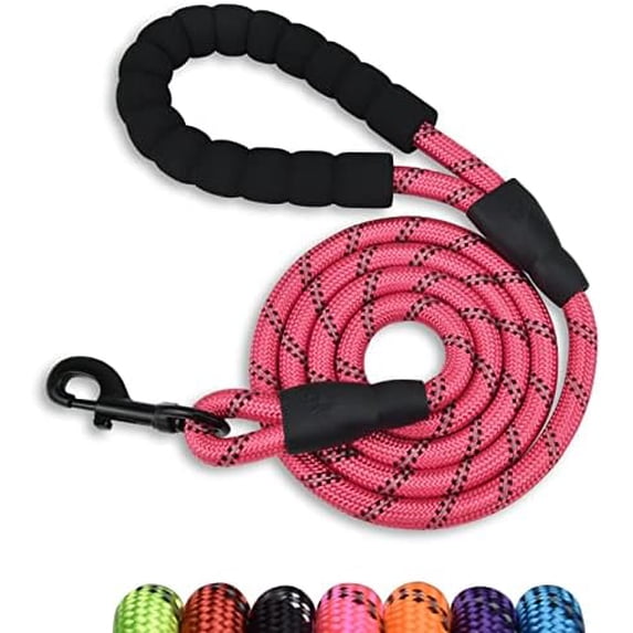 5FT Reflective Dog Leash, Pink - Walmart.com
