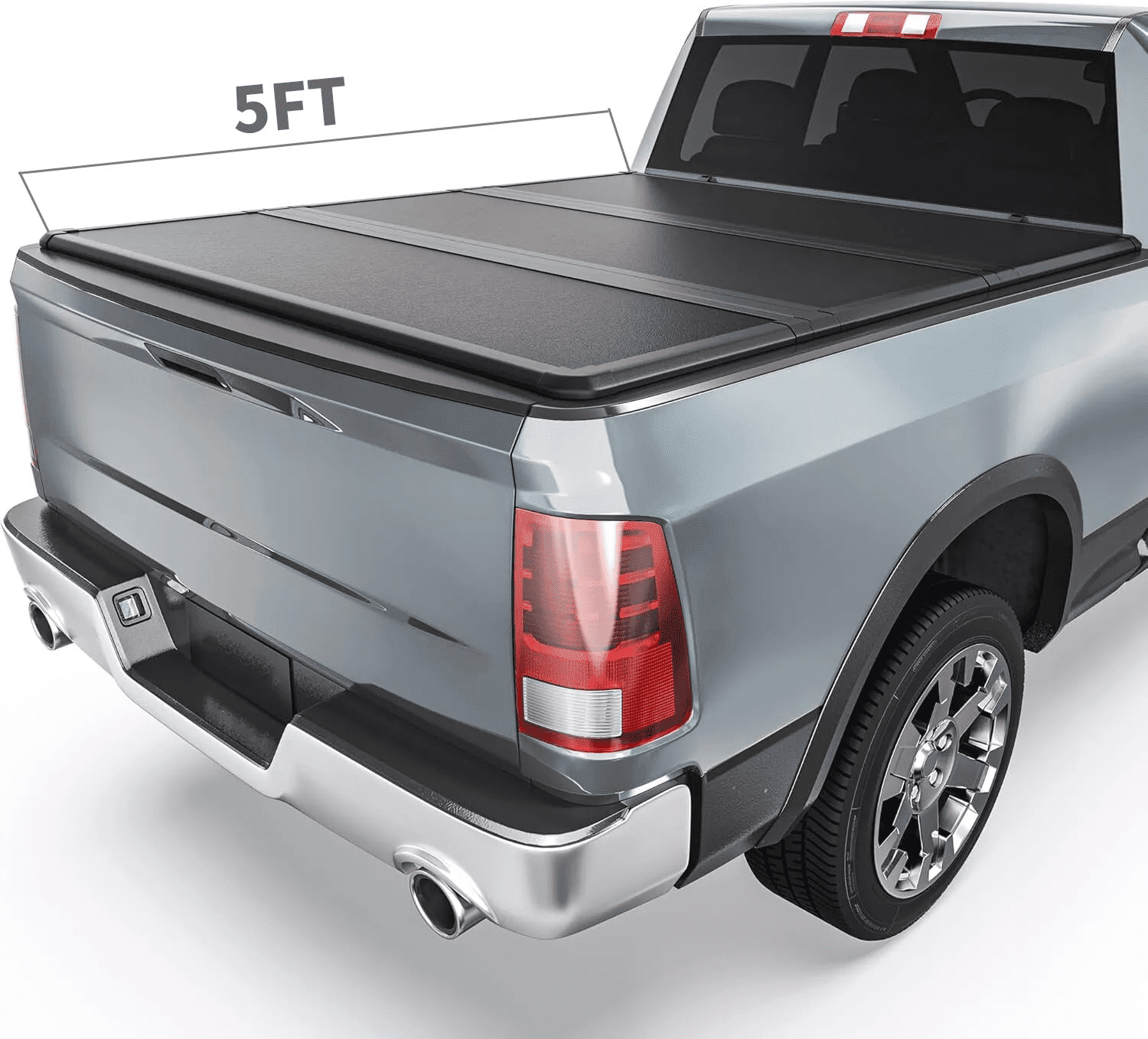 5ft Short FRP Hard 3-Fold Tonneau Cover for 2016-2026 Toyota Tacoma ...