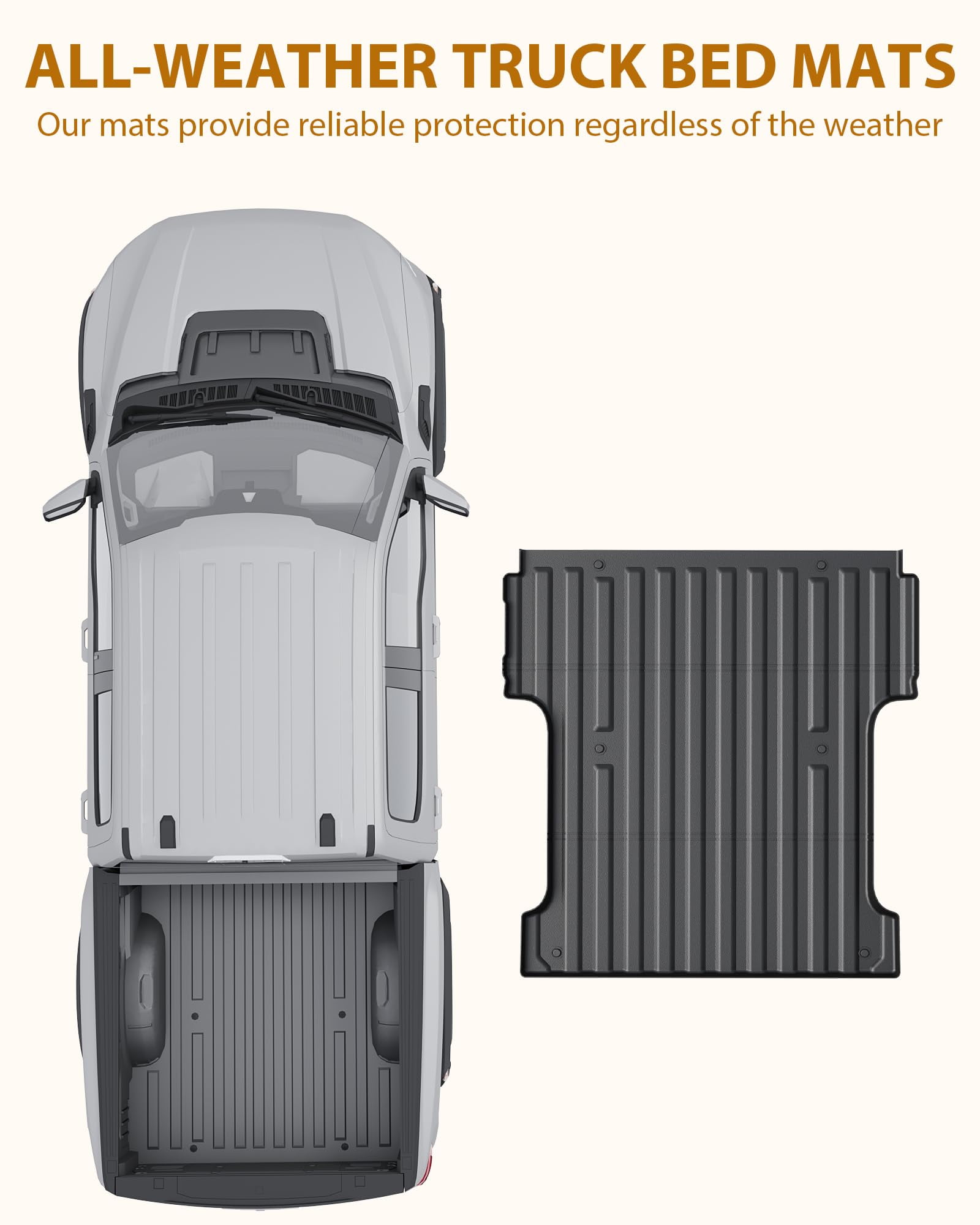 5FT Truck Bed Mat for 2022 2023 2024 2025 Nissan Frontier, Heavy Duty ...