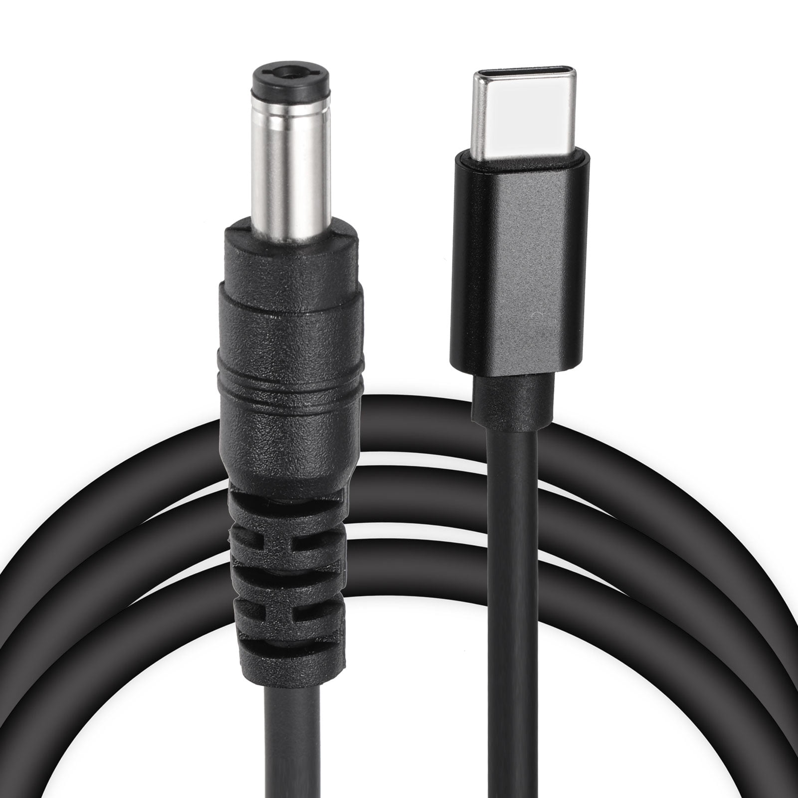 5FT USB C to DC PD Power Fast Charging Cable, 5.5x2.1mm 65W/12V(Black ...