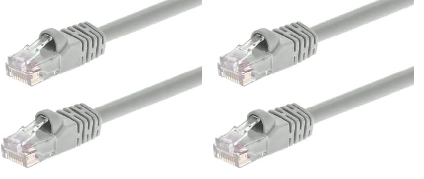 5Ft 24Awg Cat6 550Mhz Utp Ethernet Bare Copper Network Cable - Gray ...