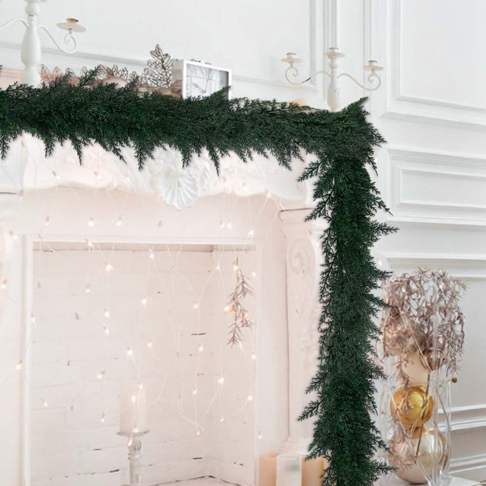 5Ft Artificial Simulation Needle Christmas Garland, Real Touch Cypress ...