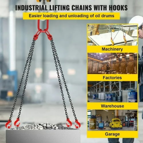 5Ft Chain Sling 5/16 Inch X 5 Ft Engine Lift Chain G80 Alloy Steel ...