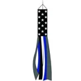 5Ft Thin Blue Line Windsock Long Super Shiny Police Windsock - Walmart.com