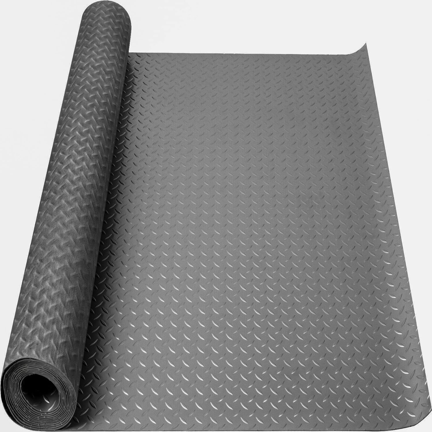 5Ft x 12Ft Garage Floor Mat 2.5mm Thickened Rubber Flooring Roll 60sqft ...