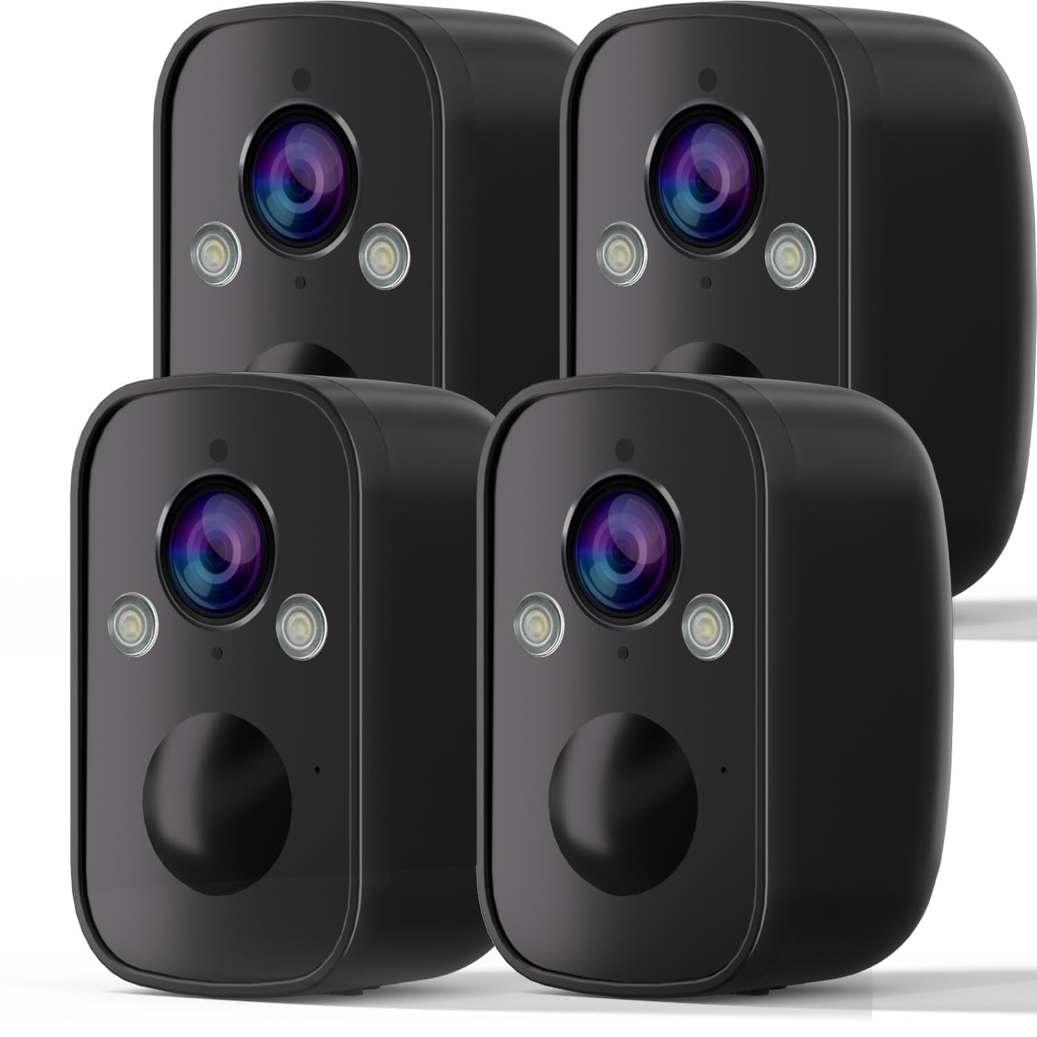RICHCHO 4Pack Security Cameras Wireless Outdoor 2K Wireless Cameras for ...