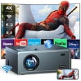 5G/2.4G Wifi & Bluetooth Projector, 11000 Lm Native 1080P Projector ...
