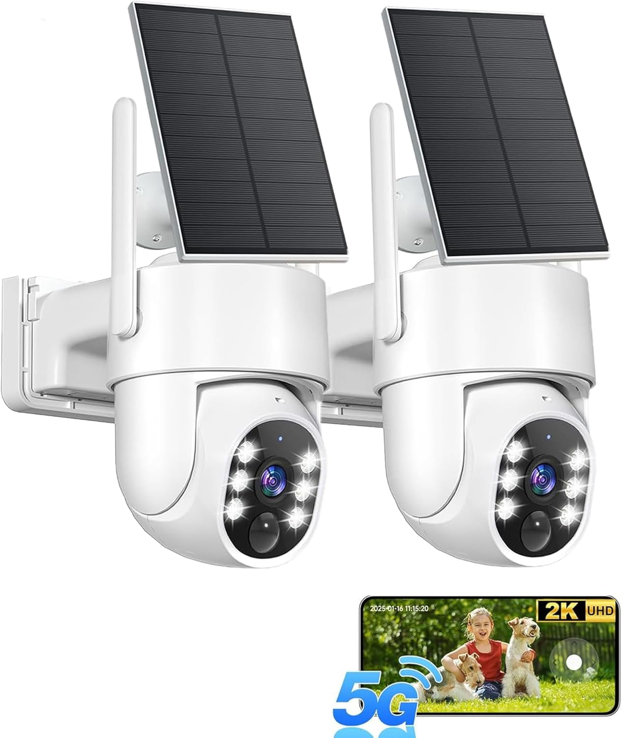 5G&2.4GHz Security Cameras Wireless Outdoor, 2K Cameras for Home ...