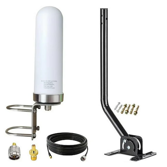 5G 4G LTE Antennas Outdoor TV Antenna (Full Kit) with Cable Pole, with ...