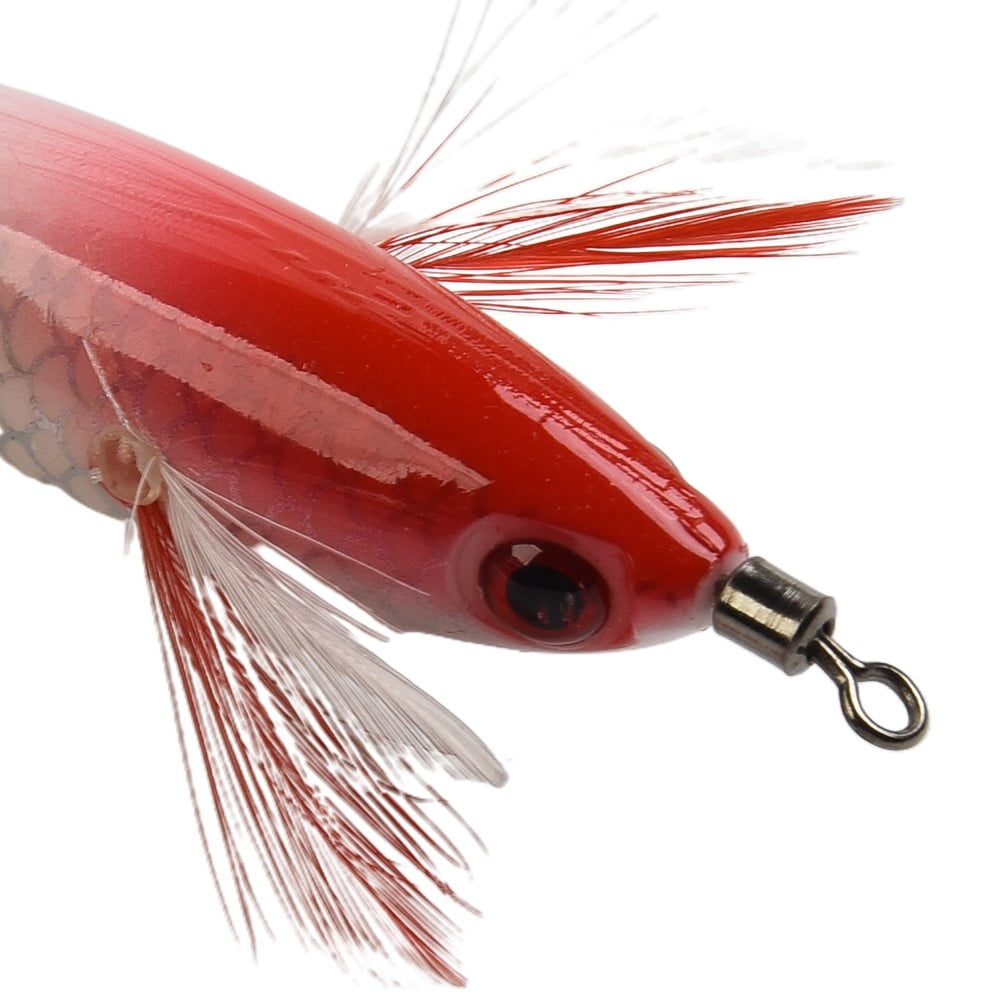 5G/8Cm Fishing Bait Luminous Wooden Shrimp Squid Hook Fake Bait Fish ...