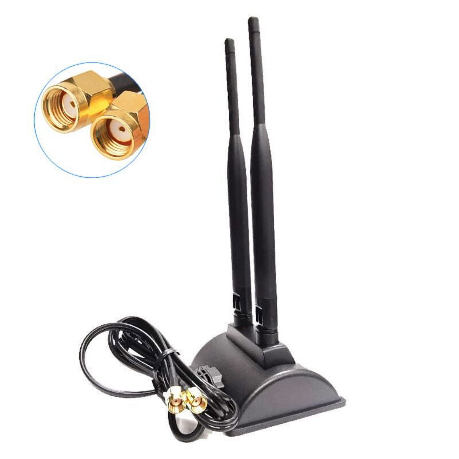 5G Dual Band WiFi Antenna High Gain 6DBi Omni Directional RP-SMA Plug ...