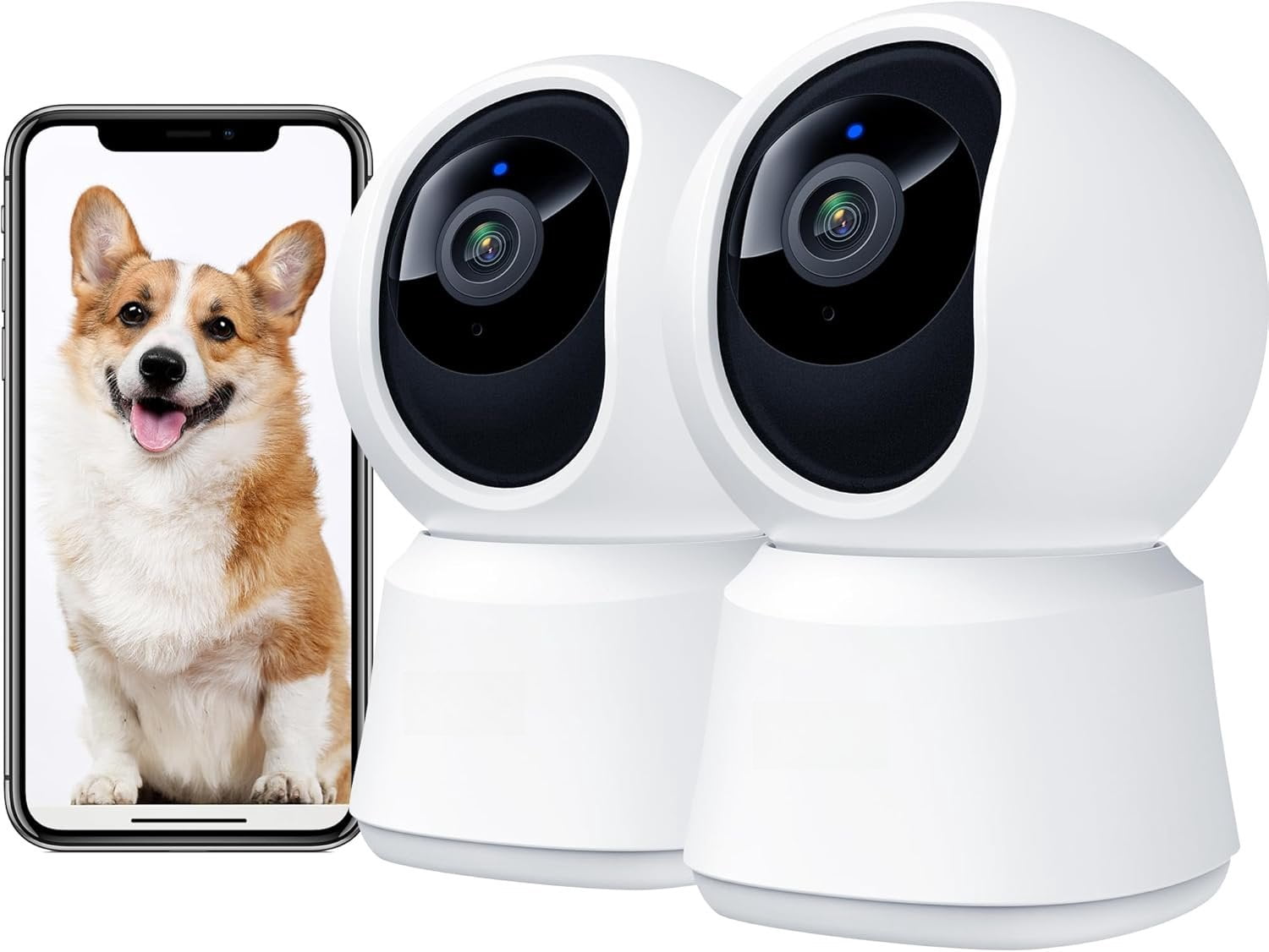 5G Indoor Camera, 4MP Camera with Speaker for /, with Phone App, -Band ...