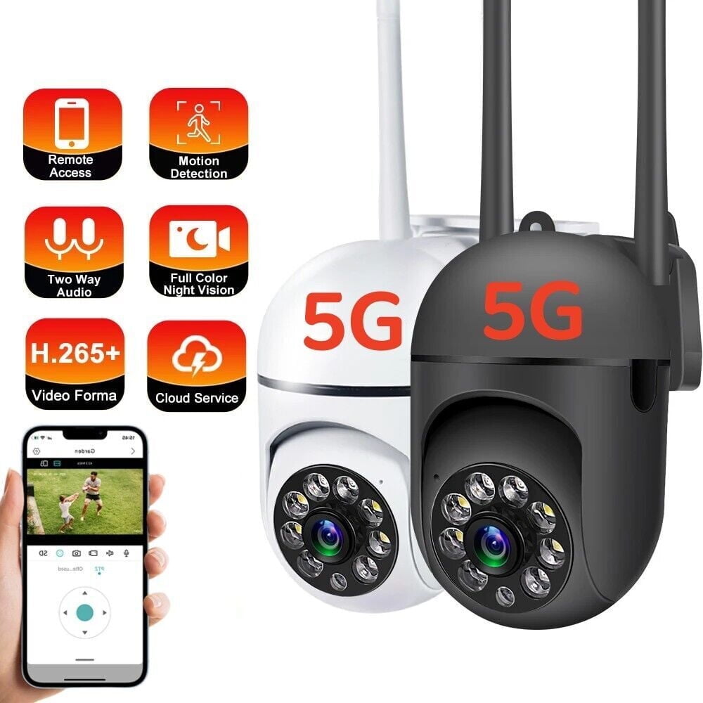 5G Wireless Security Camera, 1080P Outdoor, Auto Tracking, Human ...