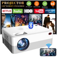 onn. 720P HD LCD Home Theater Projector with 6' HDMI Cable, Black ...