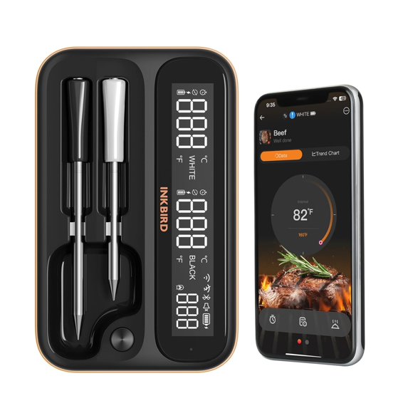 5GHz & 2.4GHz WiFi Wireless Meat Thermometer, WiFi Smart Thermometer ...