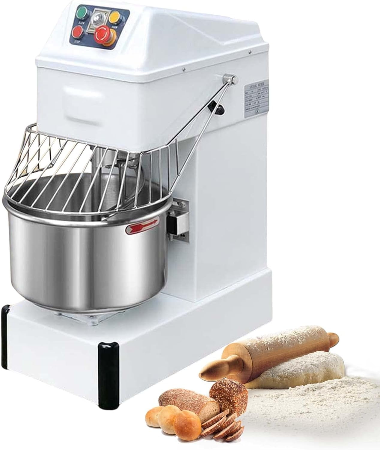 5Gal Commercial Dough Kneading Machine Electric Food Mixer Stand Flour ...