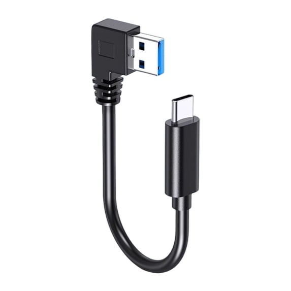 5Gbps Fast Charging Data Cable 90 Degree Bend Cellphone USB3.0 to Type ...
