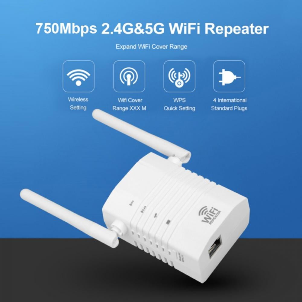 5Ghz Wireless WiFi Repeater 750Mbps Router Wifi Booster 2.4G Wifi Long ...