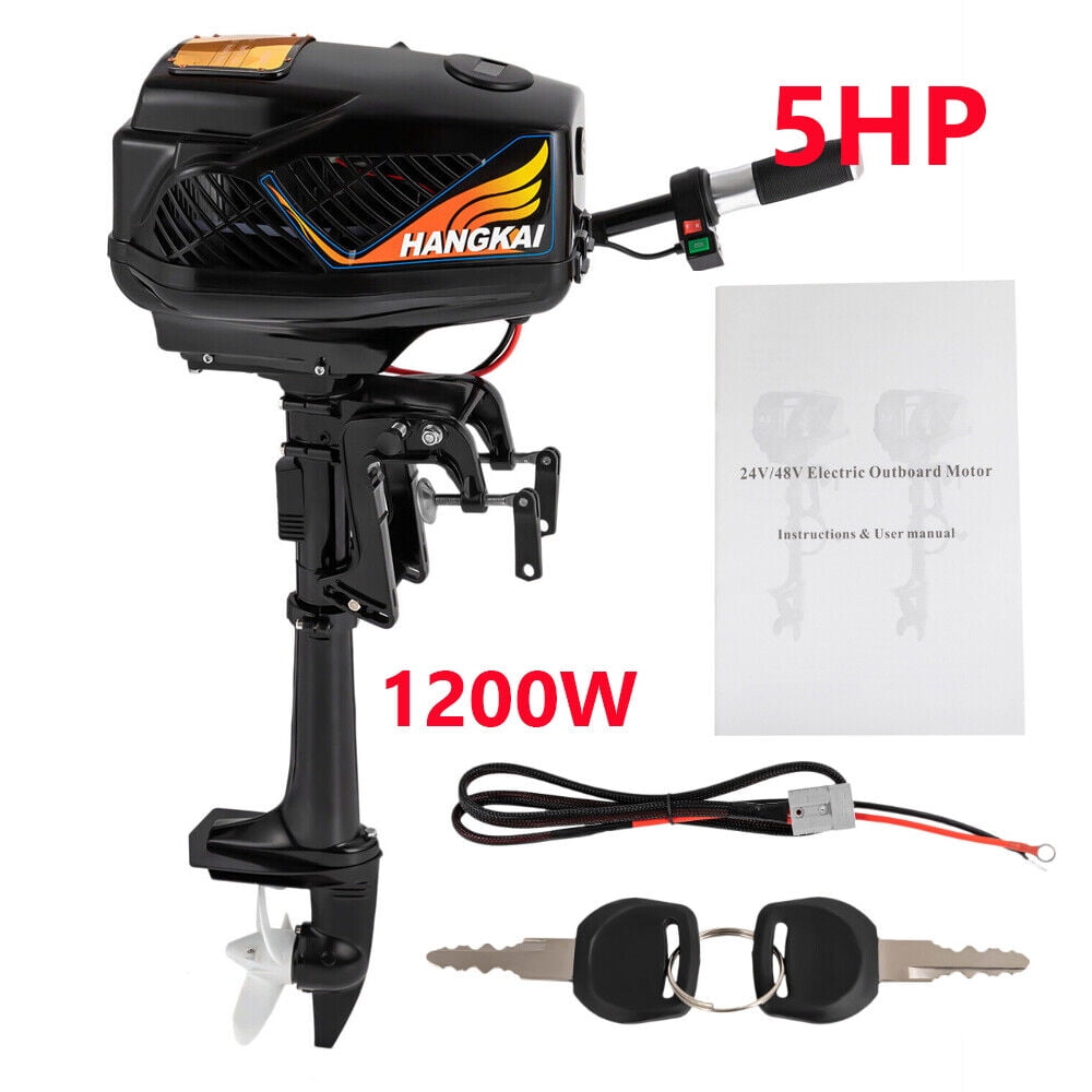 5HP 48V HANGKAI Electric Outboard Trolling Motor Boat Short Shaft ...