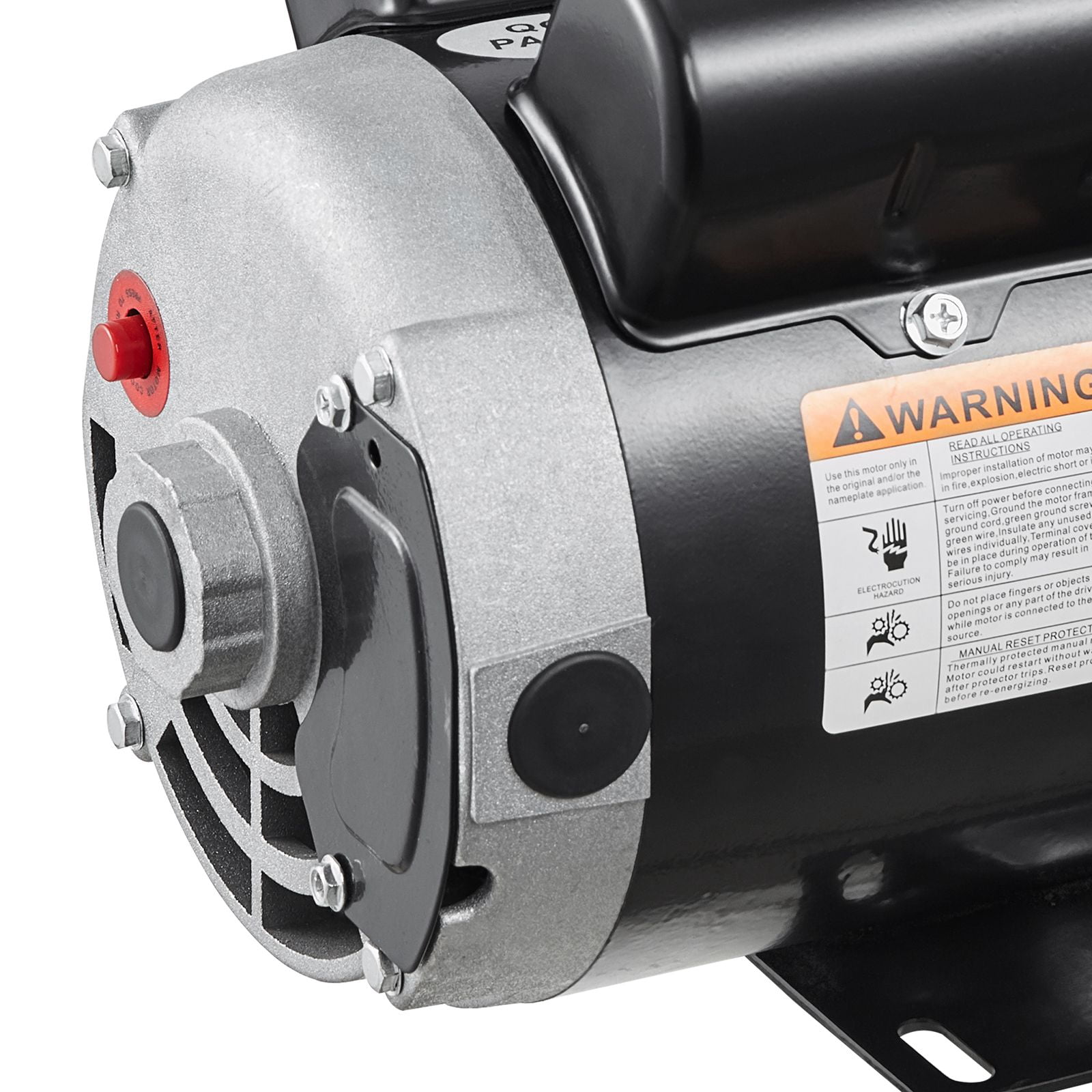 5HP SPL Air Compressor Electric Motor, 230V 17.6Amps, 56 Frame 3450RPM ...