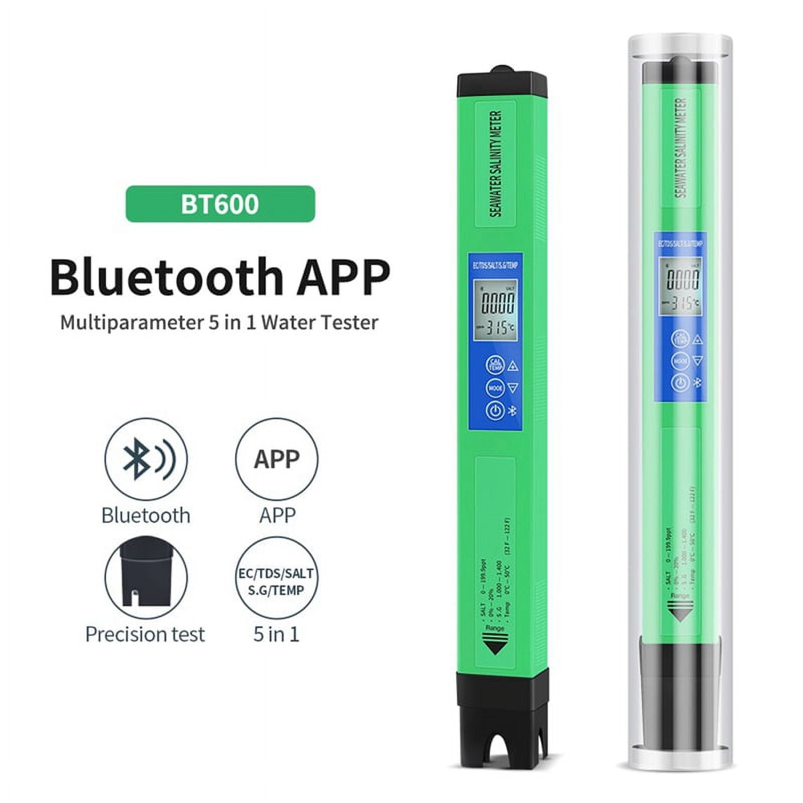5In1 Water Quality Tester Digital Salinity Meter EC TDS S.G TEMP SALT ...